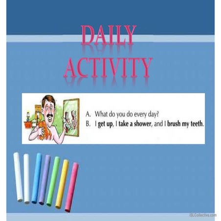 DAILY ROUTINE, how and what we do everyday from morning to evening. | PDF