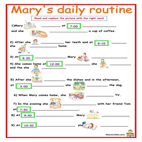 Daily routine time 30-12-2018 | PDF