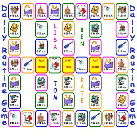 Daily routine play children | DOCX