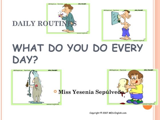 Dailyroutine ppt | PPT