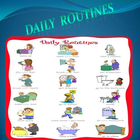 Sergio´s daily routines | PPT