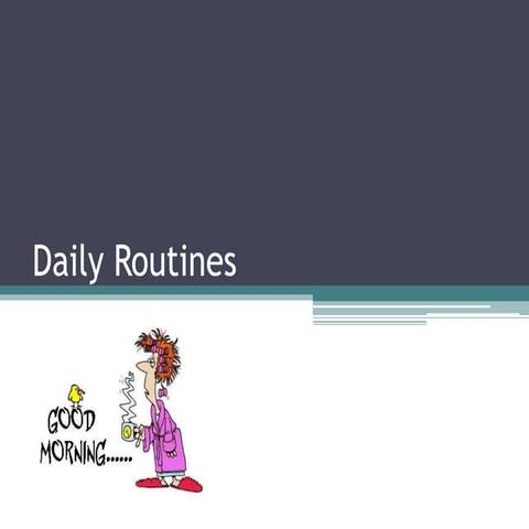 Daily routines | PPTX