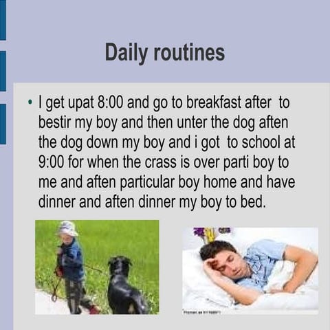 Daily routines oier | ODP