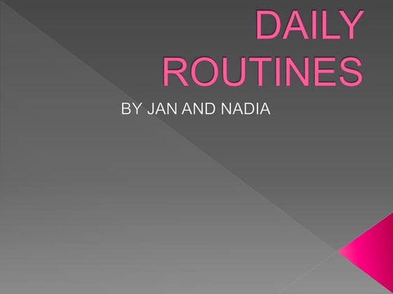 Daily routines | PPT