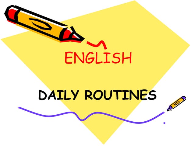 Idioms Daily Routine Clipart