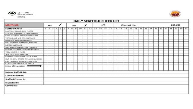 Daily Inspection Checklist Air Compressor PDF, 45% OFF