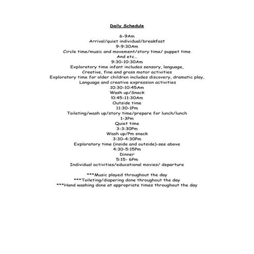 A Preschool Daily Routine & Effective Transitions | PPTX