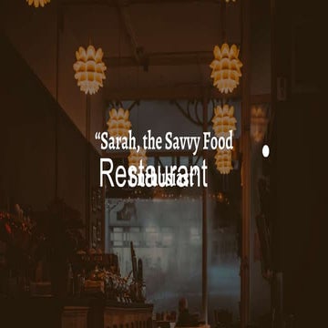 Savoring Delights with Sarah | PPTX