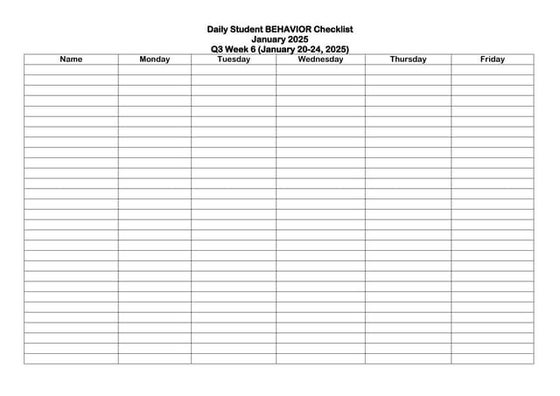 Daily Student PROPER HYGIENE Checklist.docx