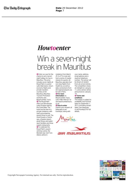 Daily Telegraph 291212