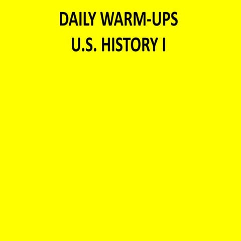Daily warm ups3 | PPT