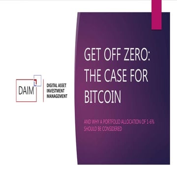 Get Off Zero: The Case for Bitcoin and Why a 1-6% Portfolio Allocation ...