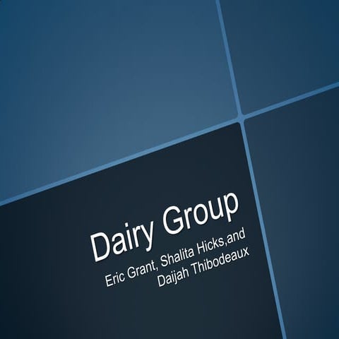 Dairy group | PPT