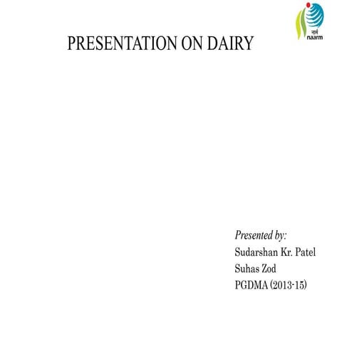 Dairy presentation | PPT