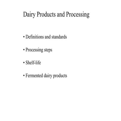 Methods of preservation of milk and milk products | PPTX