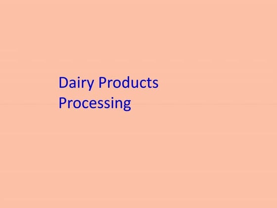 Physical and chemical properties of milk | PPT