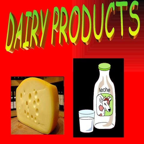 Dairy products 1ºF | PPT