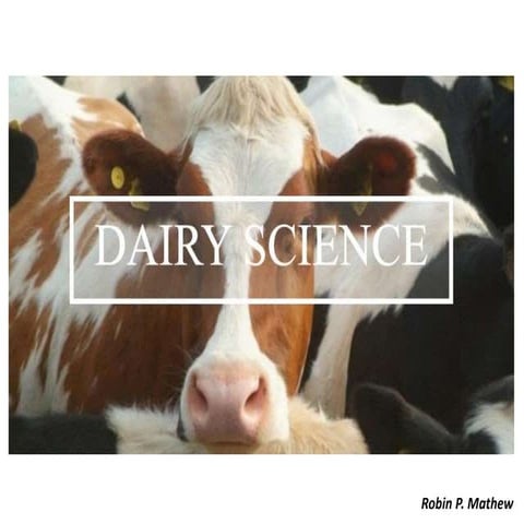 Dairy science | PPTX