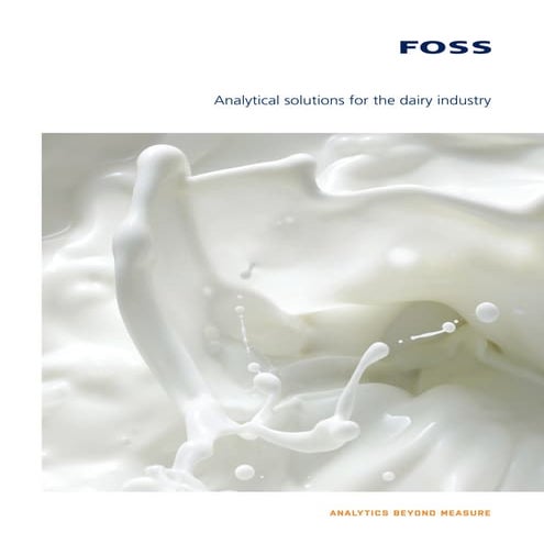 FOSS Dairy Analysis Solutions | PDF
