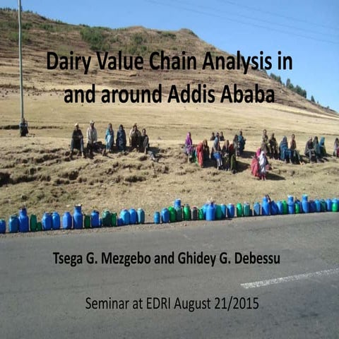 Dairy value chain addis (1) | PPTX