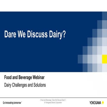 Dare We Discuss Dairy Webinar Slides | PDF