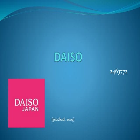 Daiso presentation | PPTX