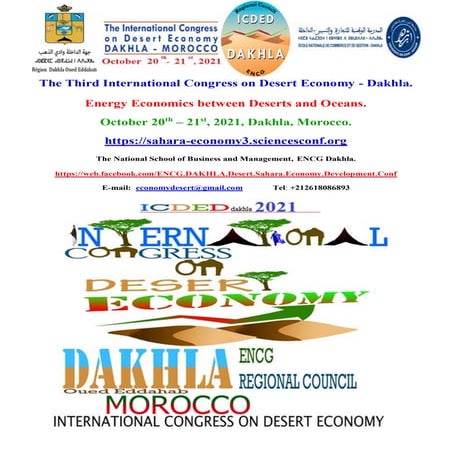 Dakhla-conference-international-congress-desert-economy-energy ...