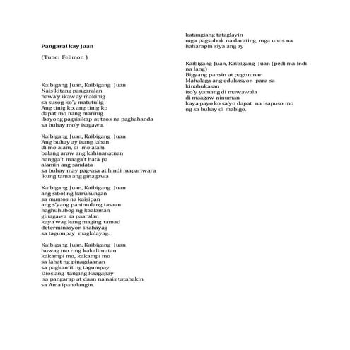 Dakilang juan | DOCX