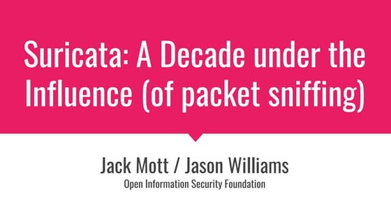 Suricata | PPT