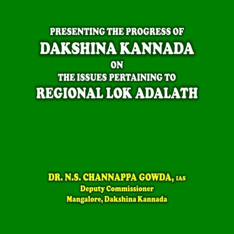 Dakshina kannada Lok adalath | PPT