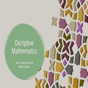 Understanding the Different Types of Matrices | PPTX
