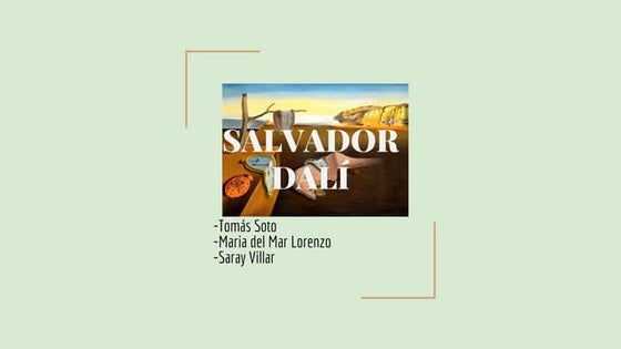 Salvador dali for kids | PPTX | Fine Art