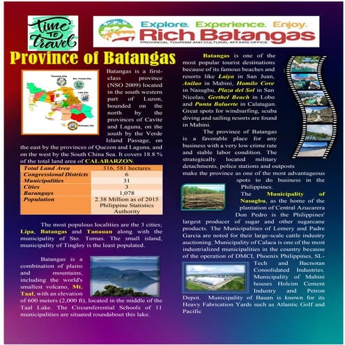 Batangas Brochure sample | PDF