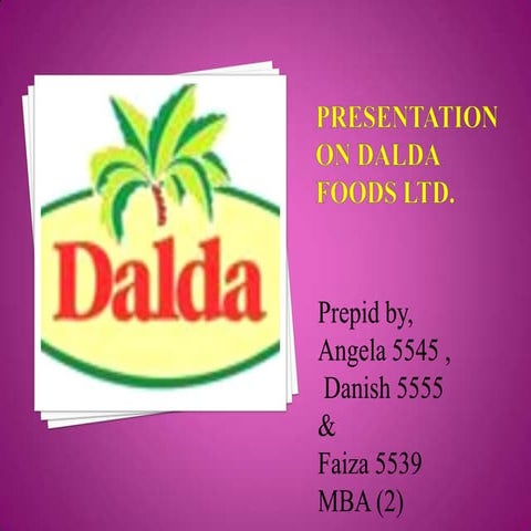 Dalda Pakistan | PPTX