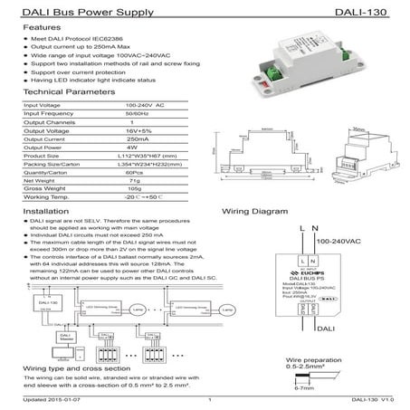 DALI power supply | PDF