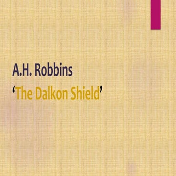 A.H. Robbins - The Dalkon Shield | PPTX