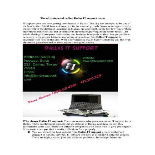 Dallas IT Support | PDF