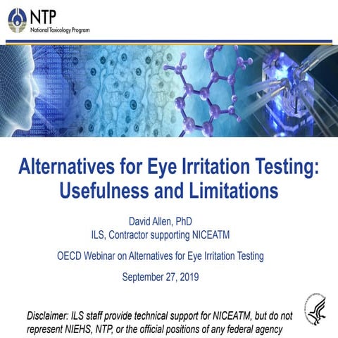 OECD Webinar | OECD Alternatives to in vivo eye irritation testing ...