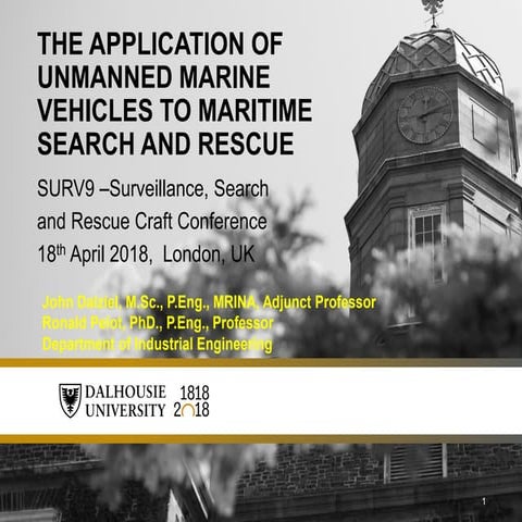 The Application of Unmanned Marine Vehicles to Maritime Search and ...