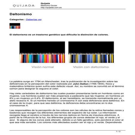 Daltonismo | PPTX