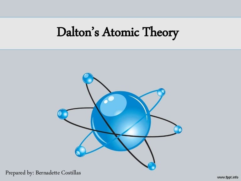 Dalton's atomic theory