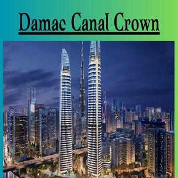 Damac Canal Crown-E-Brochure | PDF | Retail Property | Real Estate