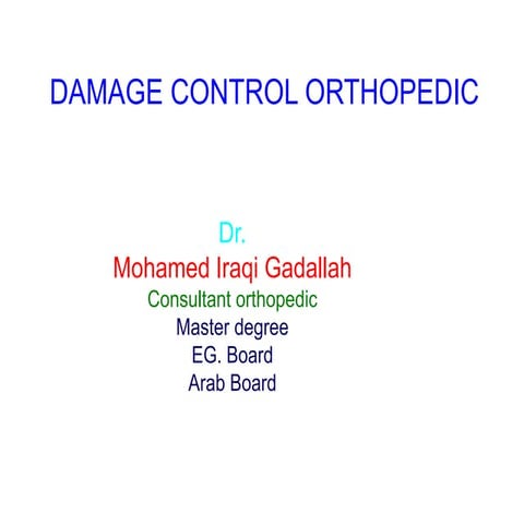 Damag control orthopedic | PPTX