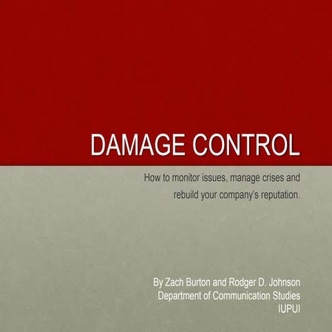 Damage Control | PPTX