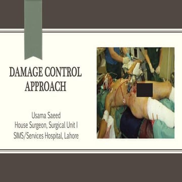 Damage Control Approach | PPTX