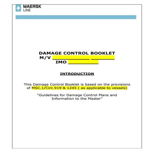 damage control plan.pdf apply for ships built after 1992 | PDF