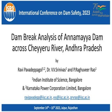 Dam Break Analysis of Annamayya Dam- Mr. Ravi.pdf
