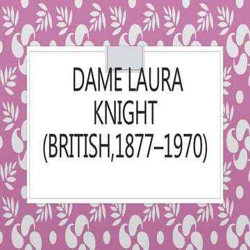 Dame Laura Knight | PPT