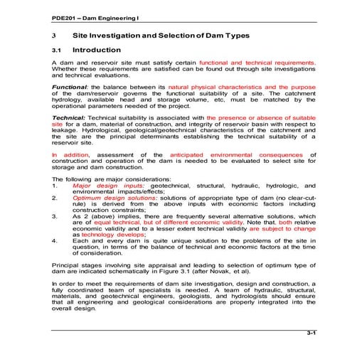 Dam engineering i 3 | DOC
