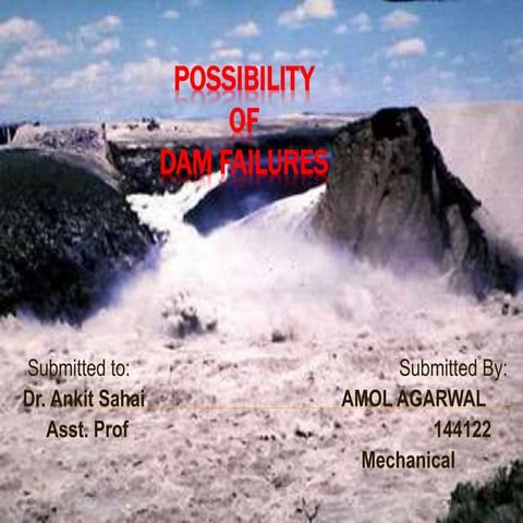 Possibilty of Dam failures | PPTX